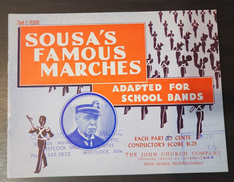 Marching Band Music Book: Sousa's Famous Marches - Etsy