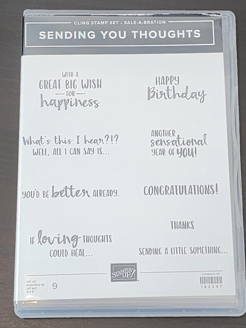 Sending You Thoughts Stampin' Up! Stamp Set - Etsy