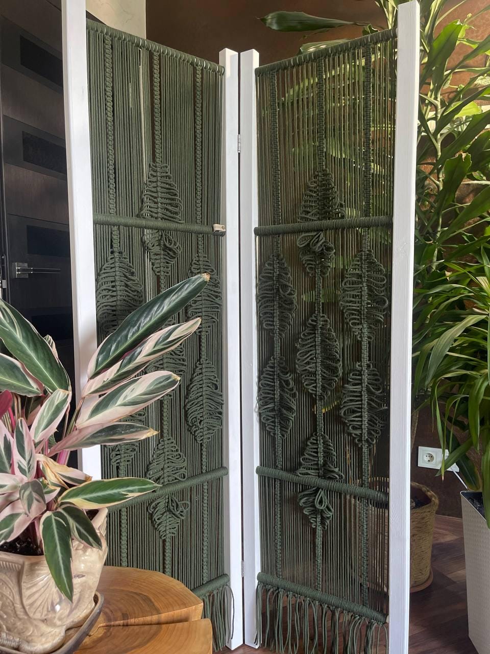 Room Divider, Macrame Screen Partition, Boho Room Partition, Boho Home ...