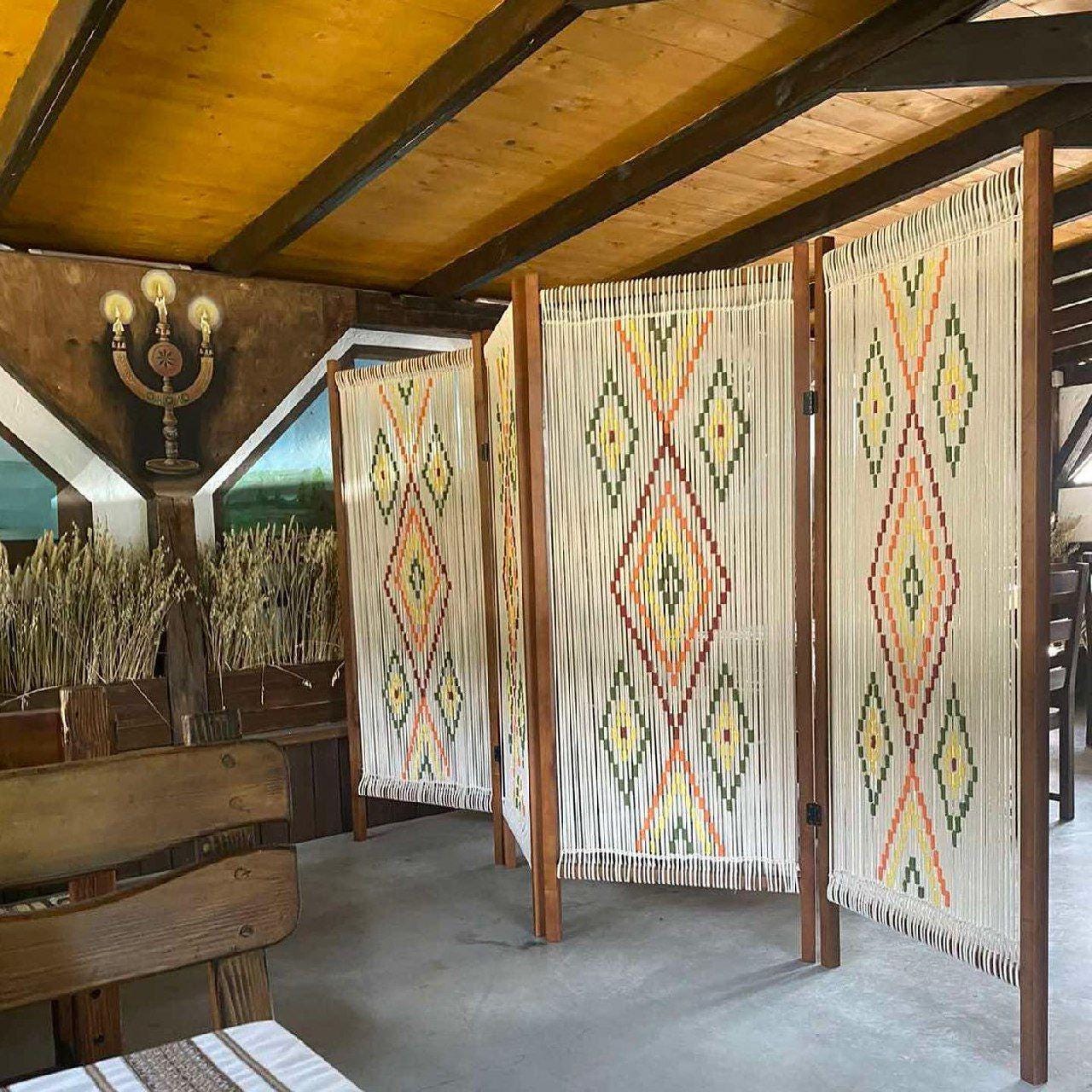 Room Divider, Macrame Screen Partition, Boho Room Partition, Boho Home ...