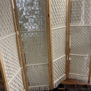 Room Divider, Macrame Screen Partition, Boho Room Partition, Boho Home ...