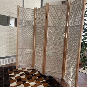 Room Divider, Macrame Screen Partition, Boho Room Partition, Boho Home ...