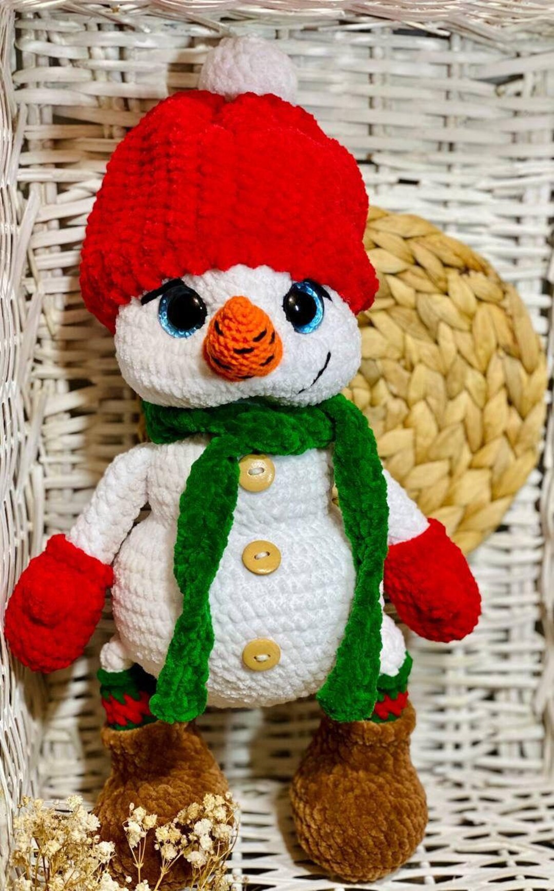 Soft Toy Penguin in a Hat, Cute Handmade Penguin Toy, Crochet Doll ...