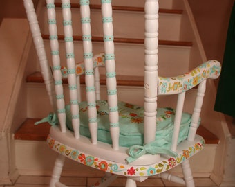 Painted Rocking Chair - Etsy