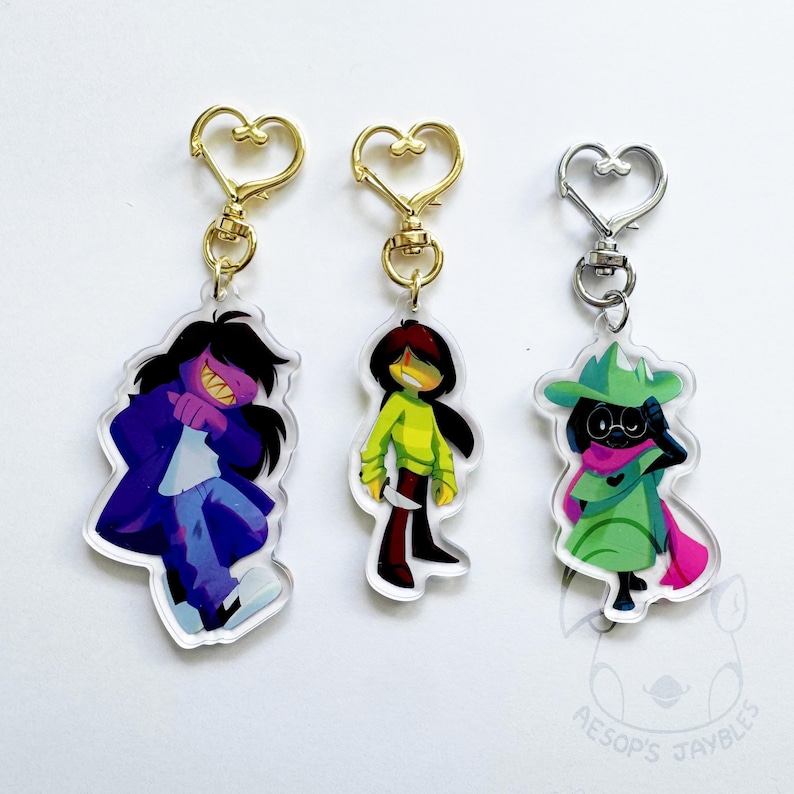 Deltarune Keychains (double Sided) - Etsy