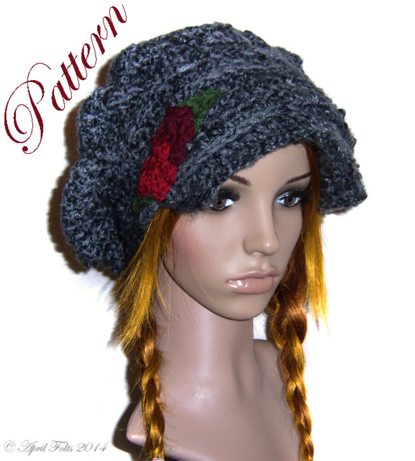 Bohemian Slouchy Hat With Brim p A T T E R N (Instant Download) - Etsy