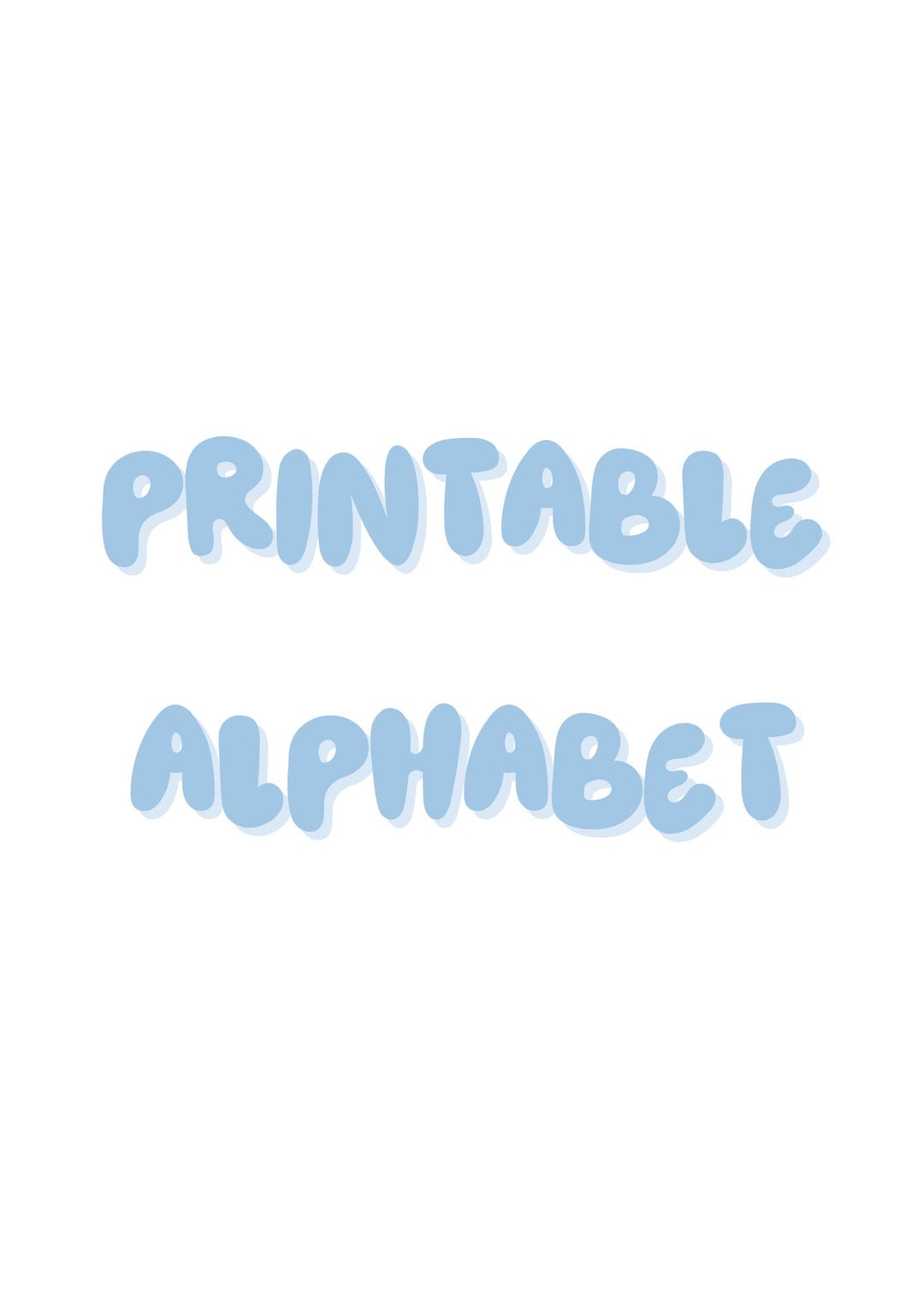 Large Bluey Inspired Printable Alphabet Letters 8-inch Classroom ...