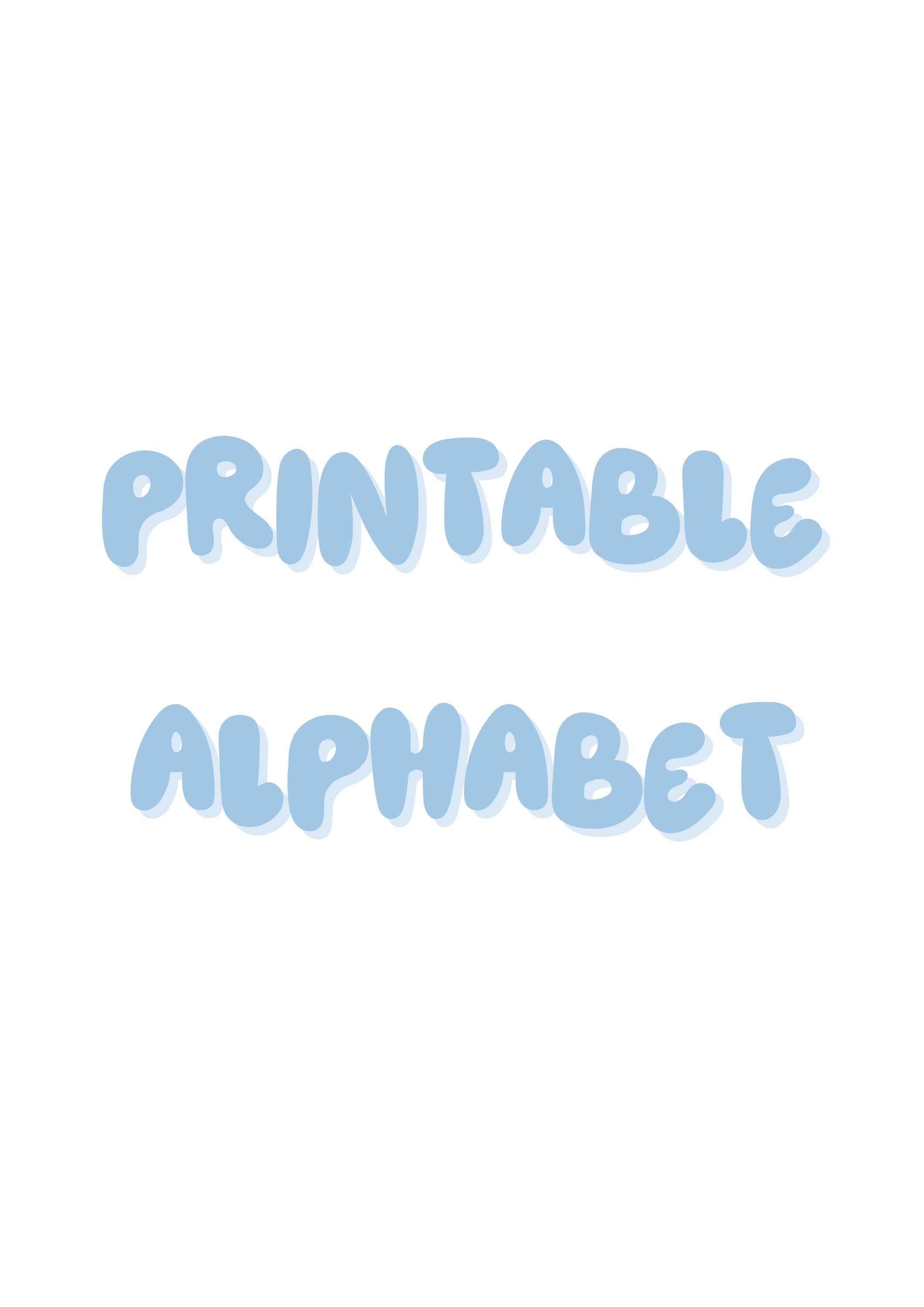 Large Bluey Inspired Printable Alphabet Letters 8-inch Classroom ...