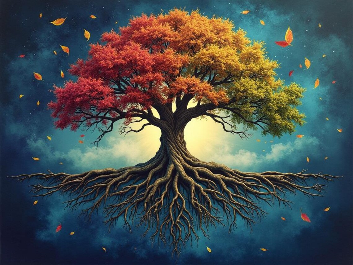 Tree of Life | Tree |cosmic| Digital Art Print | Wall Art | AI ...