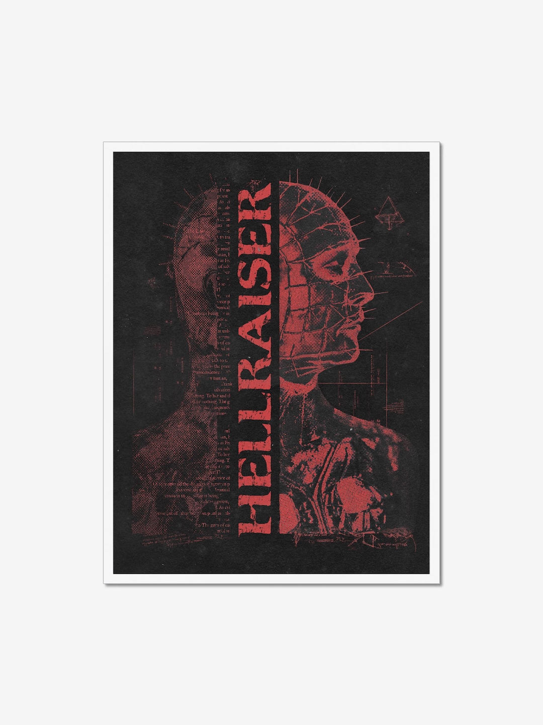 Hellraiser Cenobite Poster: "salvation" - Retro Horror Movie Cinephile ...