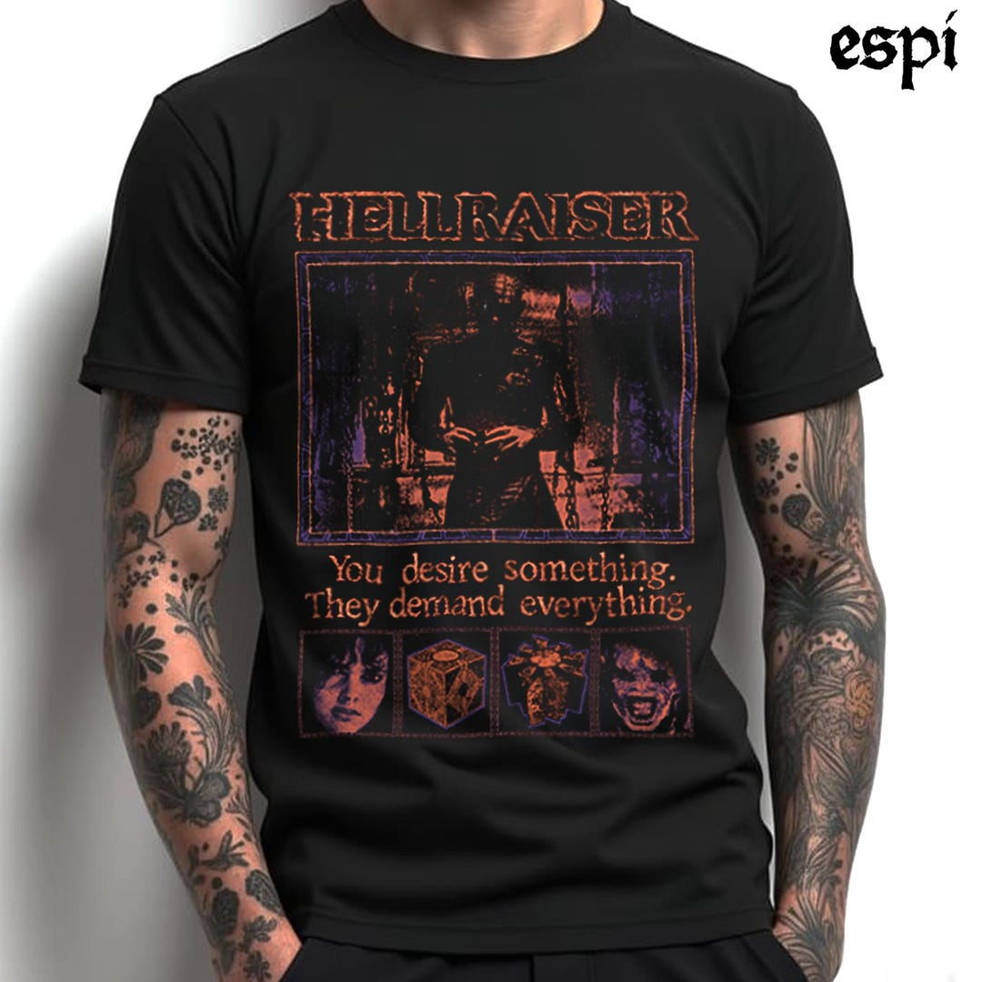 Hellraiser T-shirt - "desires" | Limited Unisex Horror Movie Clothing ...