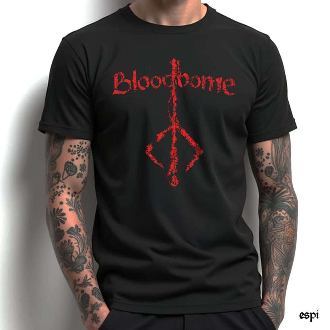 Bloodborne Custom T-shirt "hunter's Mark" | Unique, Limited Soulsborne ...