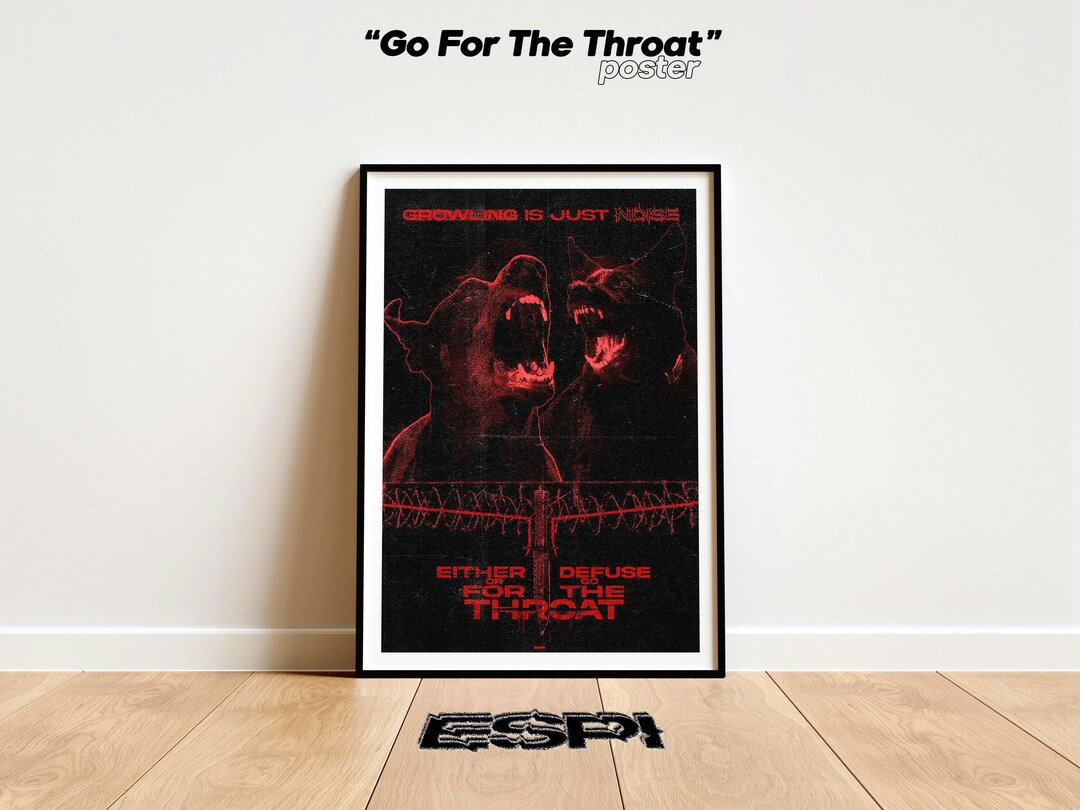 Aggressive Dogs Poster Metal Art for Edgy Decor & Special Forces Theme ...