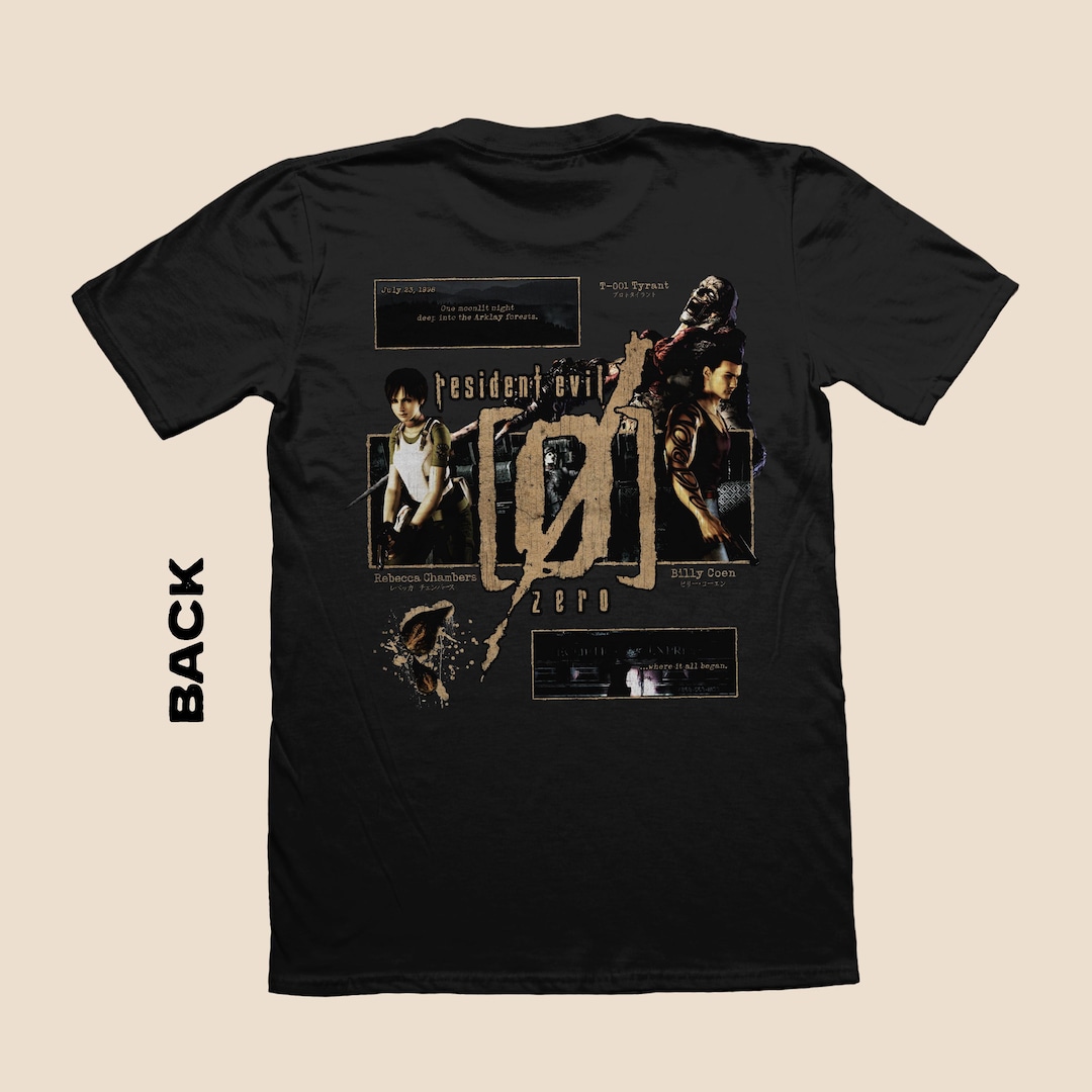 Resident Evil 0 T-shirt | Rebecca & Billy Coen, Prototype Tyrant Design ...