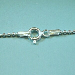 Ball Chain With Clasp, Sterling Silver Ball Chain FINISHED Necklace ...