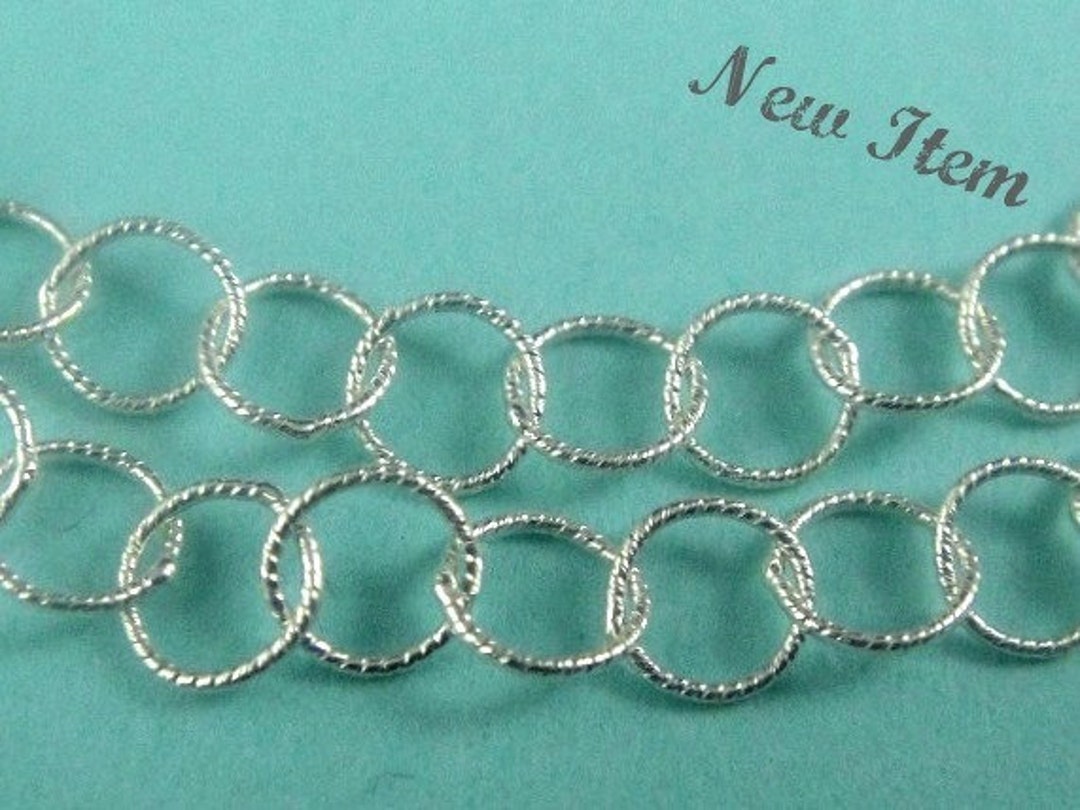 Sterling Silver Twisted Cable Chain,10 Ft Round Twisted Link 3.5mm - Etsy
