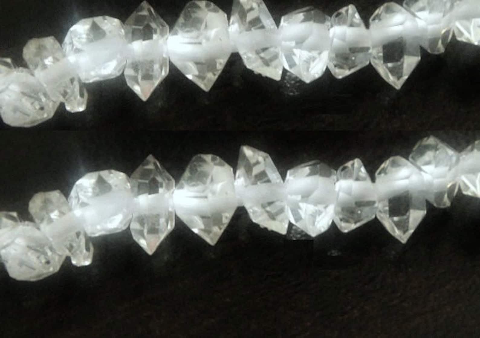 Herkimer Diamonds Beads 5-7mm Double Terminated Natural - Etsy