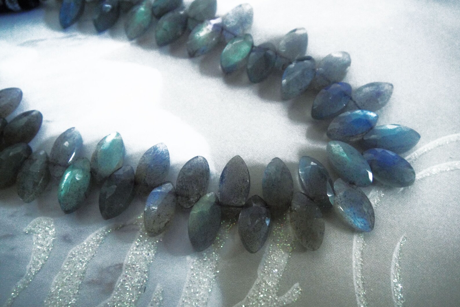 Labradorite Marquis Briolettes Faceted Beads AA-AAA Blue - Etsy