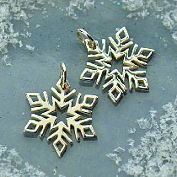 Shop Sale Sterling Snowflake Snow Flake Charms Pendants 925 | Etsy