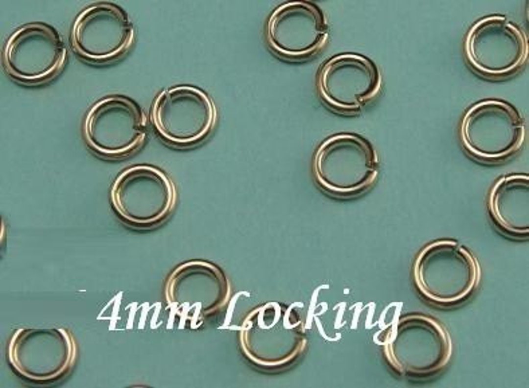 14k Gold Filled Jump Rings, LOCKING Jump Rings, 1000 Pcs Super BULK ...