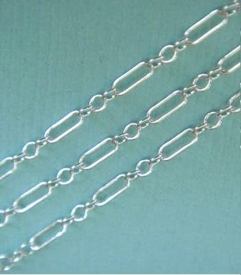 Sterling Silver Long and Short Chain 5ft 5x2 mm | Etsy