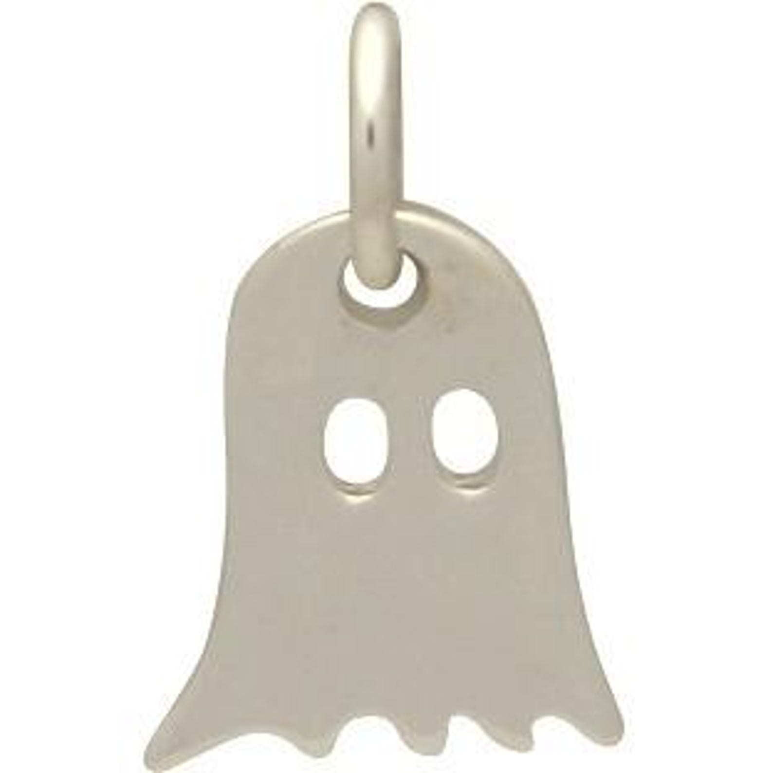 Sterling Silver Ghost Charm - Halloween Charms, Wholesale Charms - Etsy