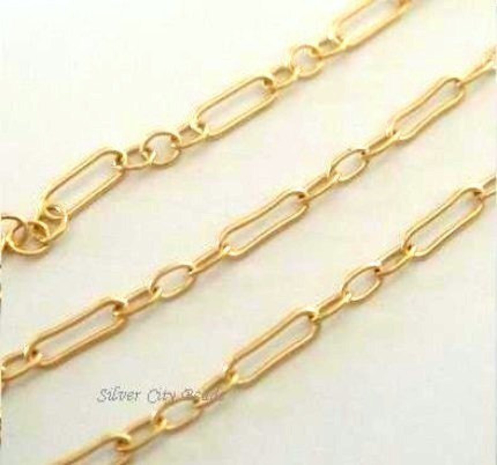 Gold Filled Long and Short Chain 10% Less 10ft 5x2mm 14k - Etsy