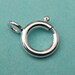 925 Silver Sterling Spring Ring Clasp 10 Pcs 5mm Sterling | Etsy