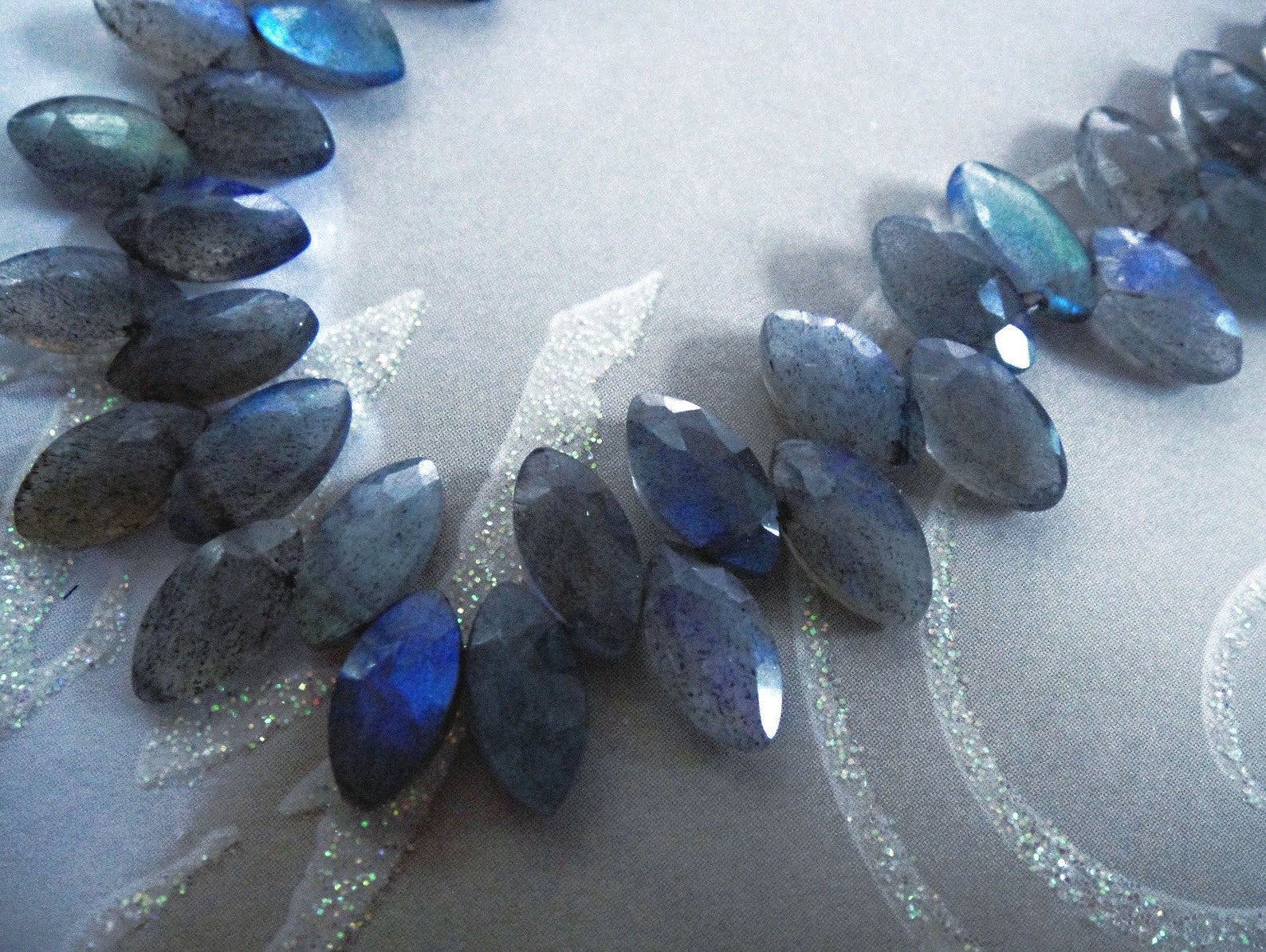 Labradorite Marquis Briolettes Faceted Beads AA-AAA Blue - Etsy
