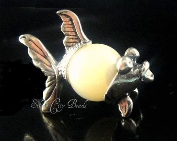 Bali Sterling Silver Fish Bead Cap Head 7x6.45mm, Tail 8x3.8mm - Etsy