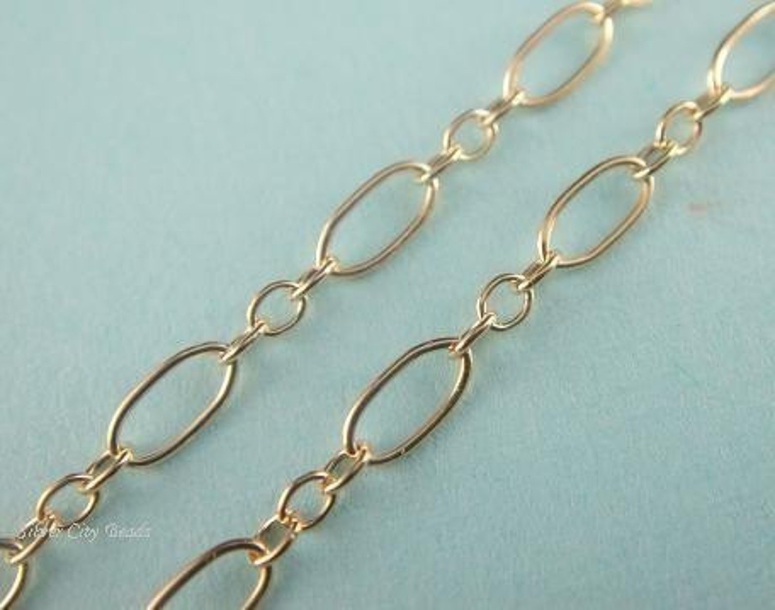 Gold Filled Oval Long and Short Chain 20 Feet SALE 6x3mm - Etsy