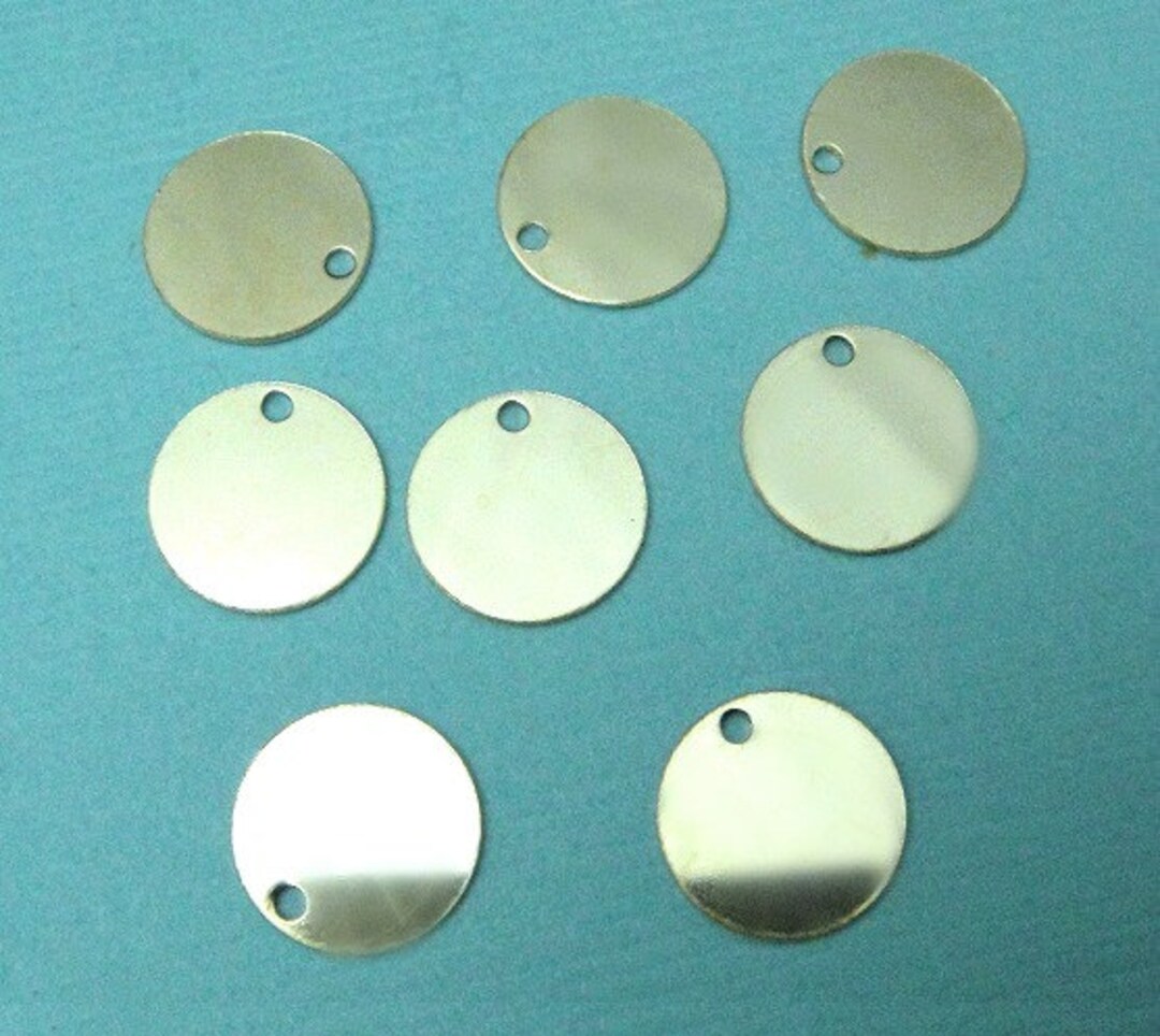 Gold Filled Blank Round Disc Tag Stamping 26 Ga 8.9mm, 10 Pcs 14k Gold ...
