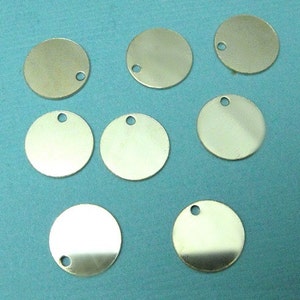 Sale -gold Filled Round Tag Stamping Disc 26ga 8.9mm, 10 Pcs 14k Gold ...