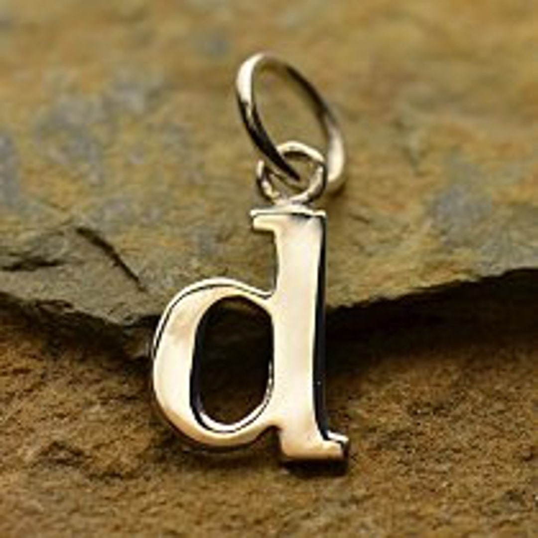 Sterling Silver, Letter "d" Typewriter Lowercase Charm, 925 Alphabet ...