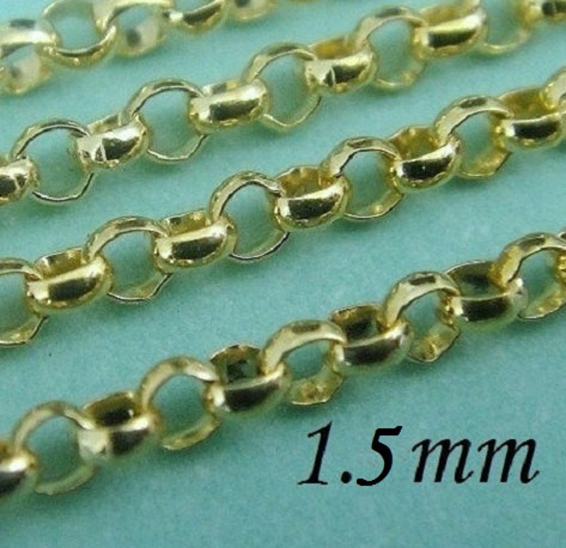 10 Ft 14kt Gold Filled Rolo Chain 1.5mm Wholesale Chains - Etsy