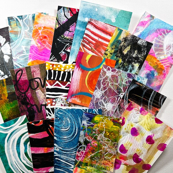 Hand Painted Papers - Etsy