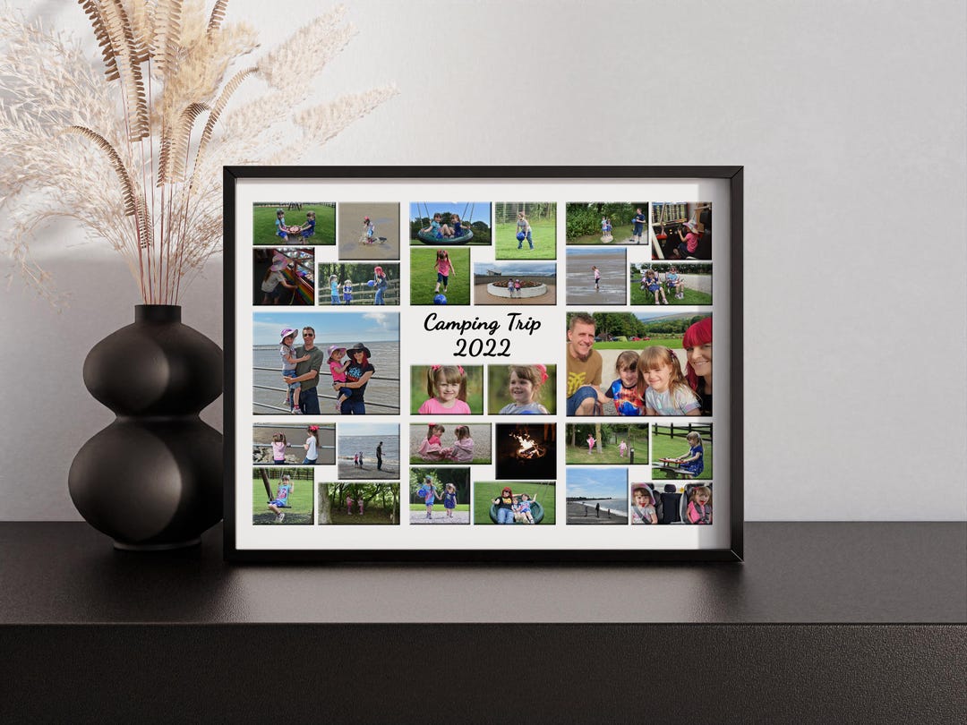 Personalised Block Photo Collage Custom Gift Personalised Photo Print ...