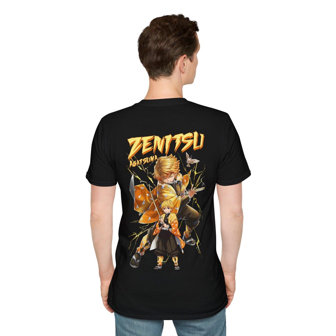 Zenitsu Agatsuma Tshirt-demon Slayer Anime Tshirt | Thunder Breathing ...