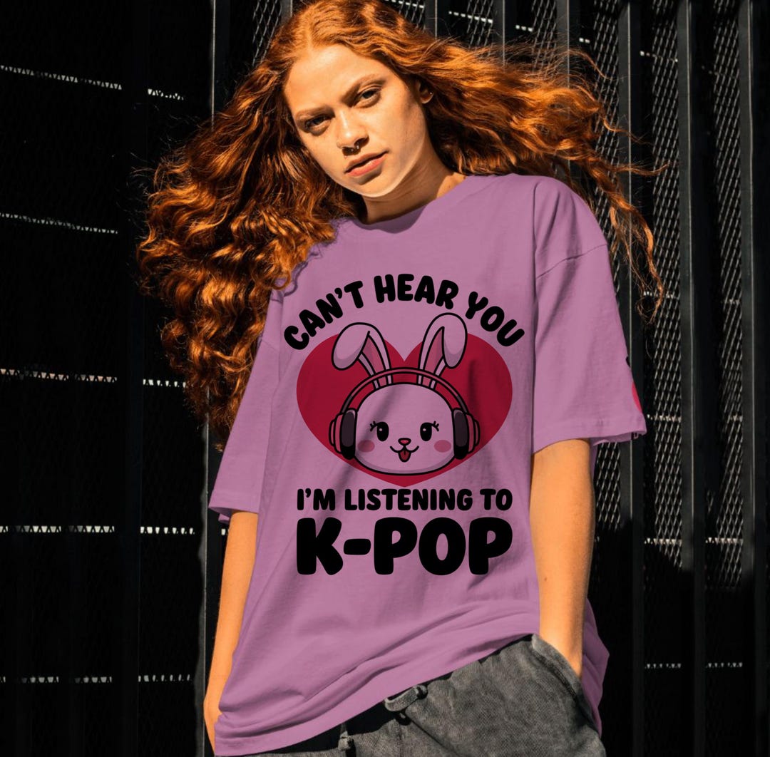 Can't Hear You I'm Listening Kpop Rabbit Korean Pop Gift K Pop Bunny ...