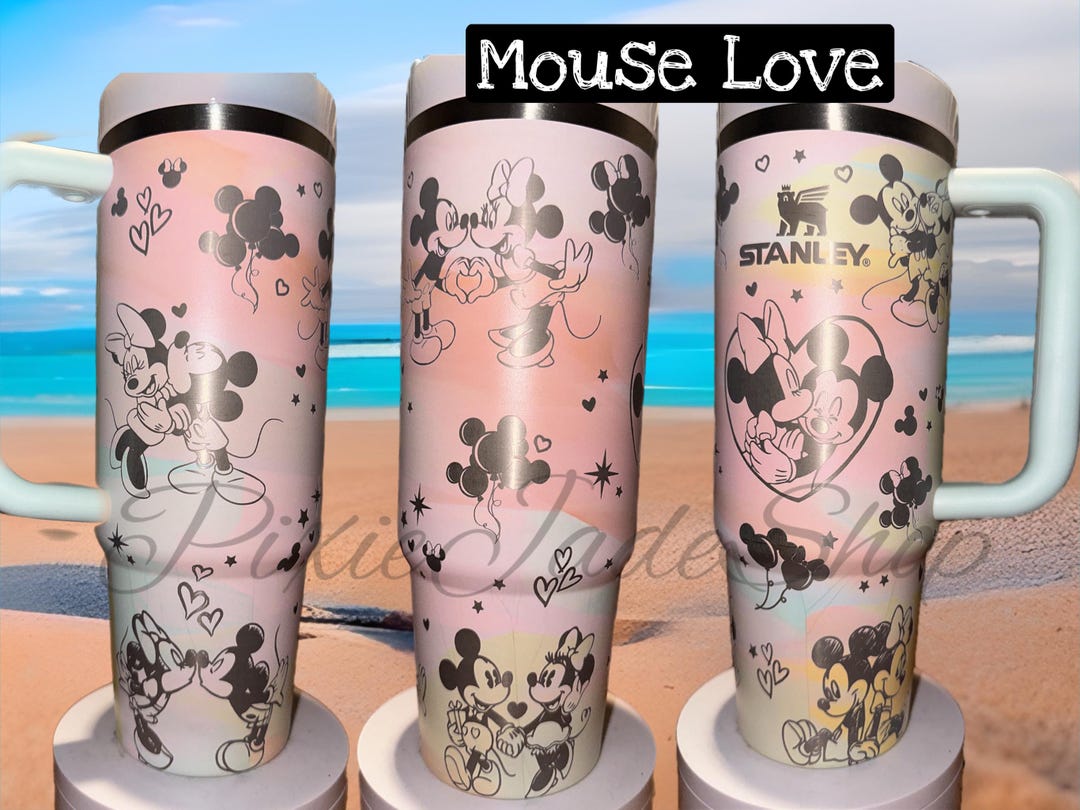 Mouse Love | Mickey | Minnie| Engraved Tumbler - Etsy