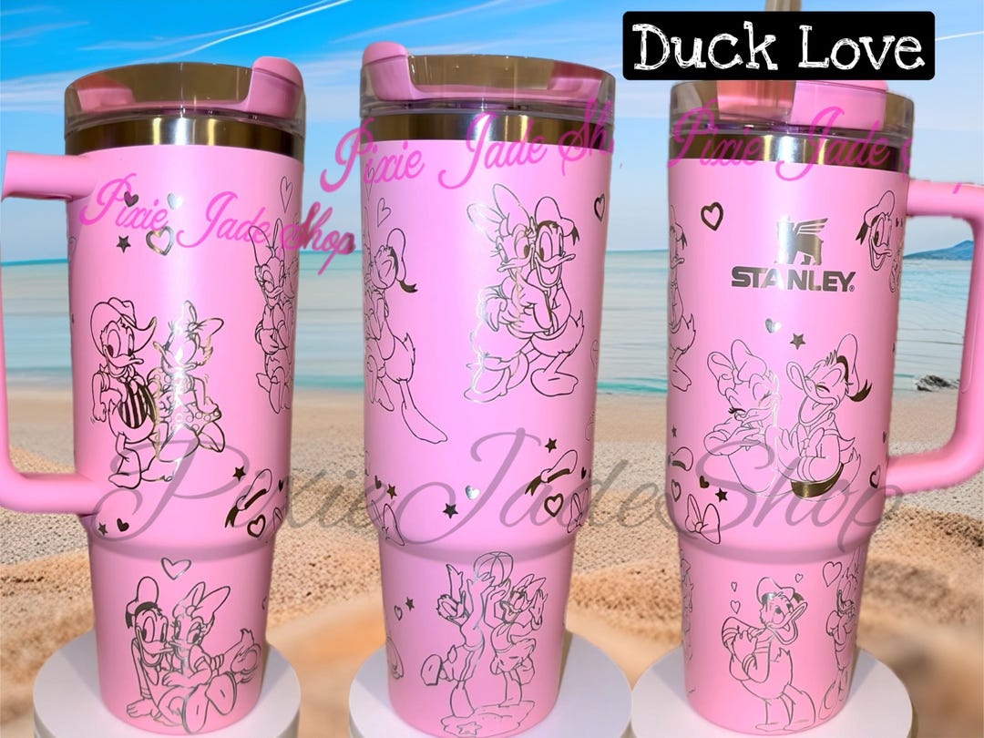 Duck Love | Donald & Daisy Duck | Engraved Tumbler - Etsy