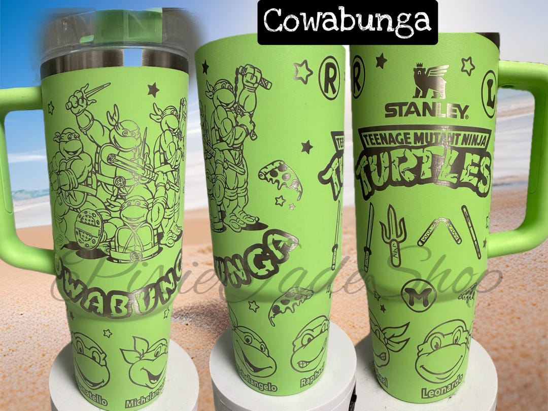 Cowabunga | TMNT | Raphael | Donatello | Michelangelo| Leonardo Engraved Tumbler - Etsy