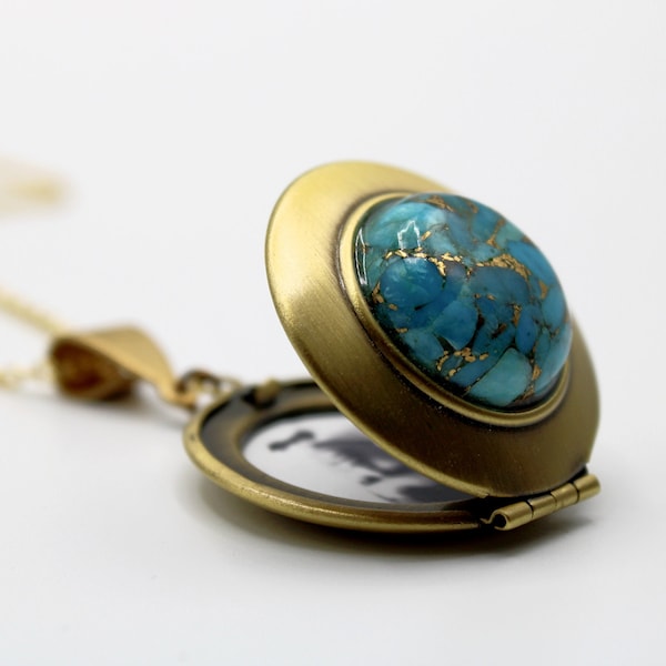 Turquoise Lockets - Etsy