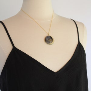 Moon Locket Crescent Moon Phase Necklace Jewelry Galaxy Lockets With ...