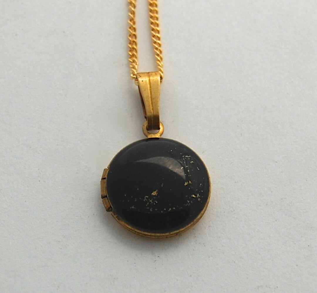 Locket Necklace Colorful Enameled Lockets Tiny Layering Charm Necklaces ...