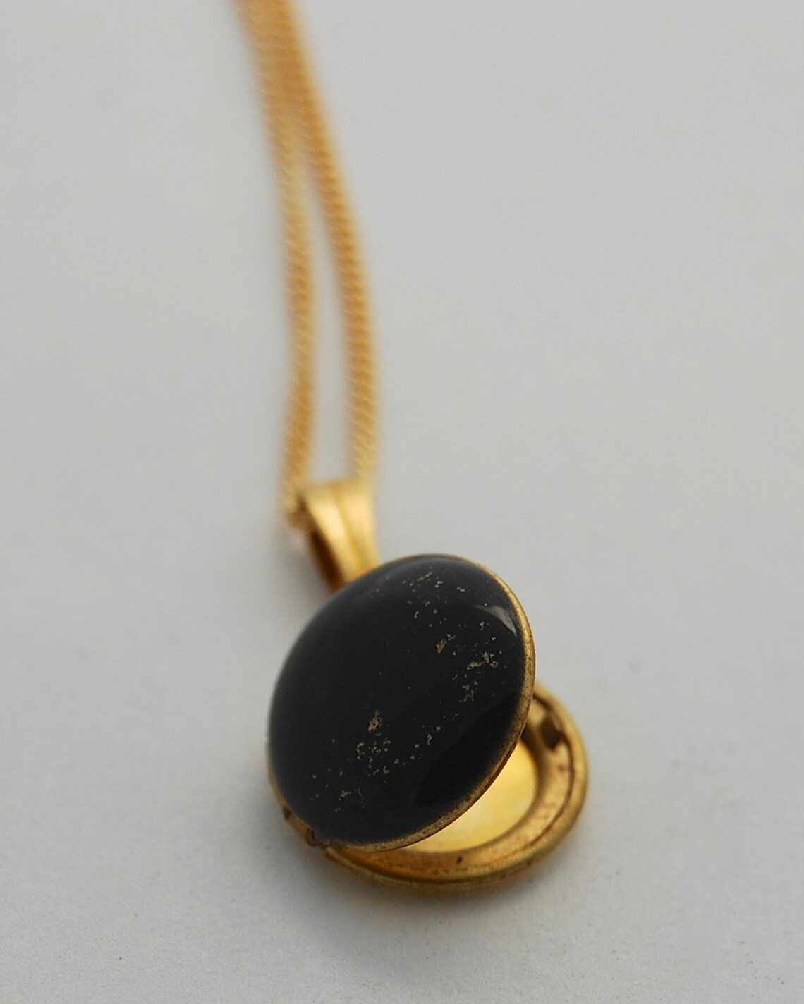 Locket Necklace Colorful Enameled Lockets Tiny Layering Charm - Etsy