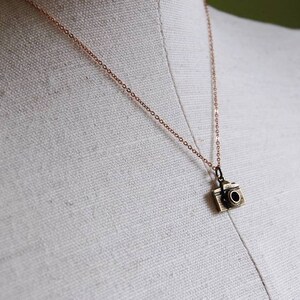 Gold Camera Charm Photographer Necklace - Etsy