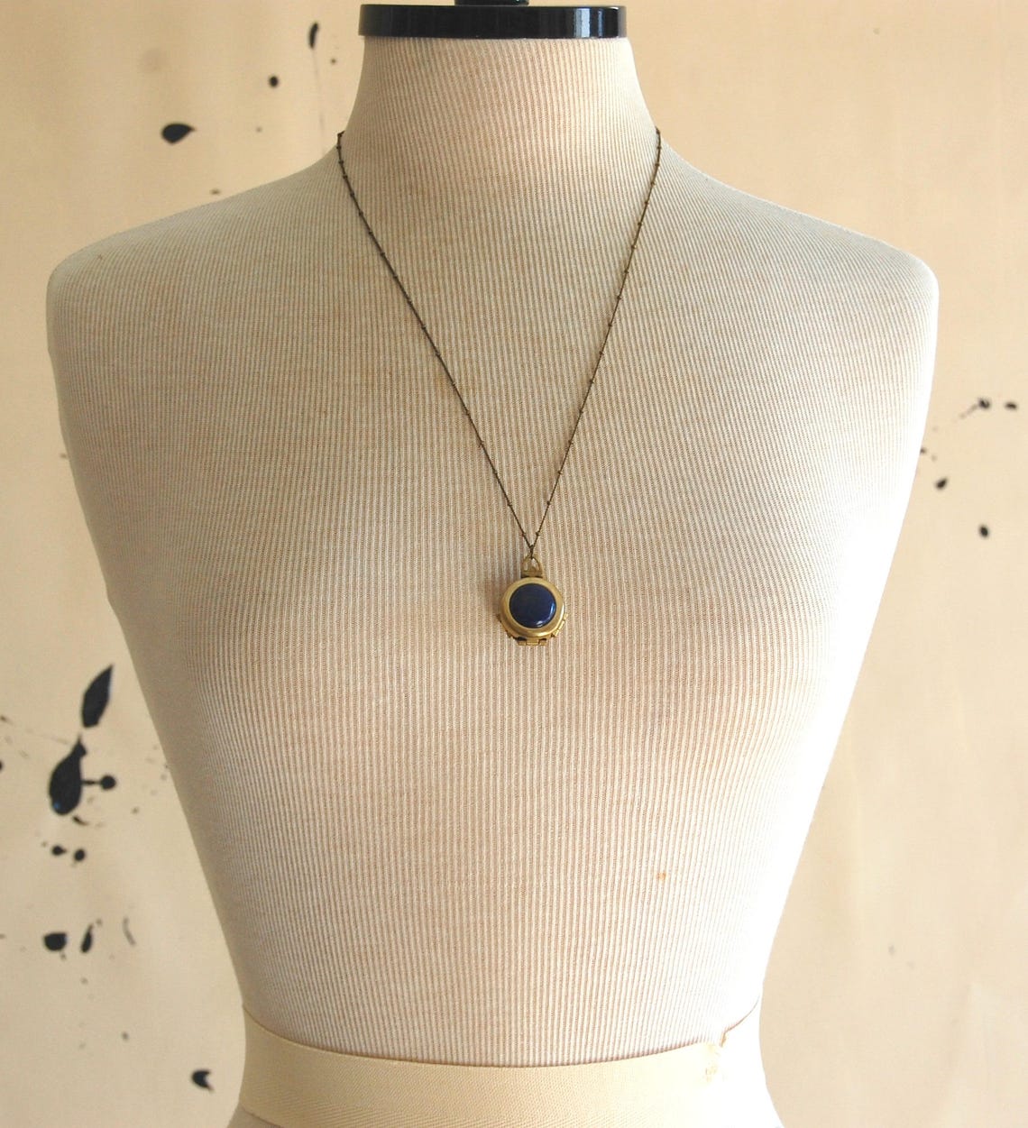 Lapis Lazuli Four-way Locket Necklace Family Album Lockets - Etsy