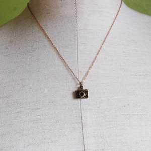 Gold Camera Charm Photographer Necklace - Etsy
