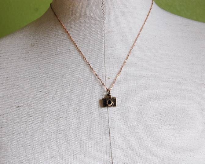 Gold Camera Charm Photographer Necklace - Etsy